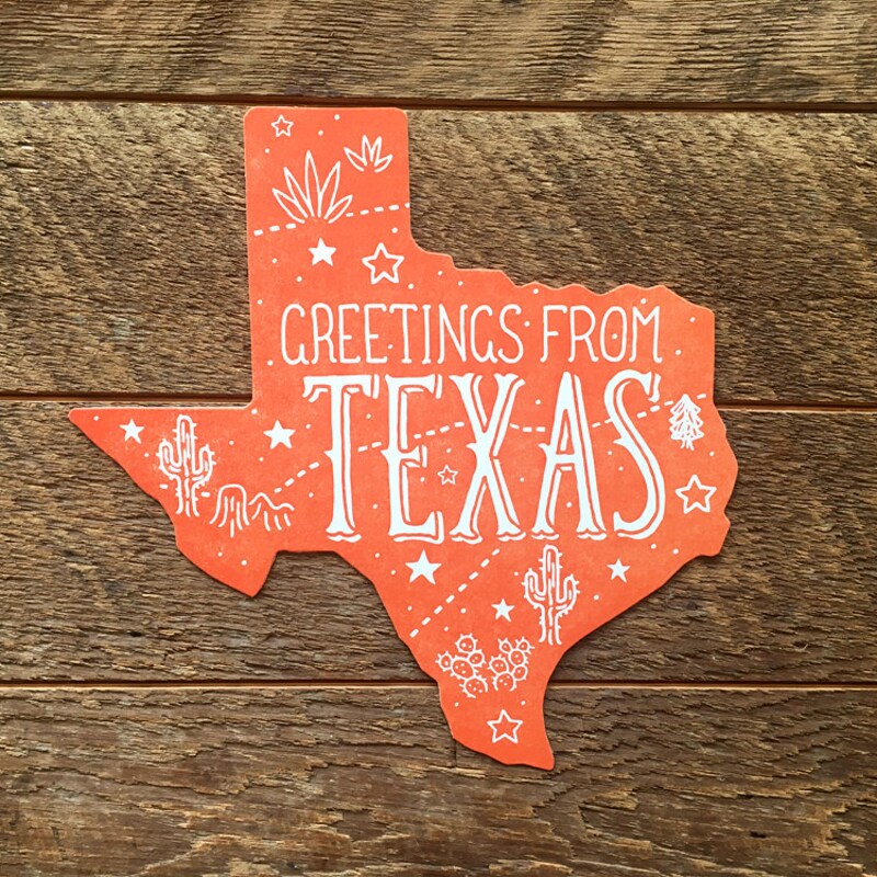 Texas Postcard - Etsy