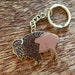 Bison Enamel Keychain, Buffalo Keychain, Explore Keychain, Single Hard ...
