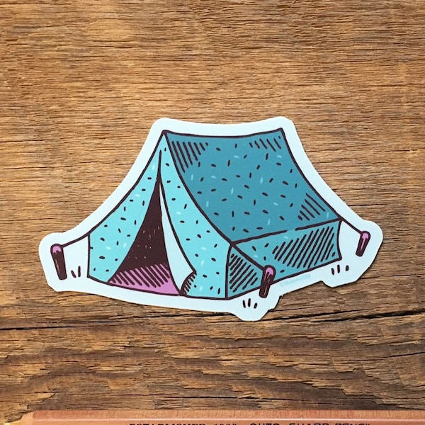 Tent Sticker - Etsy