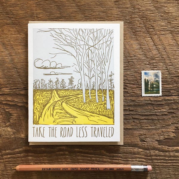 Road Less Traveled - Etsy