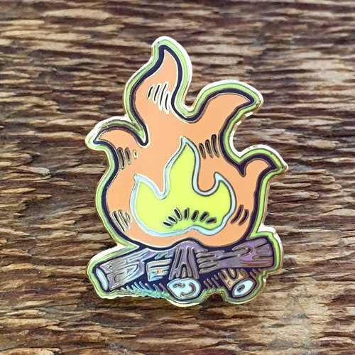 Tent Enamel Pin Camping Pin Single Hard Enamel Pin With - Etsy