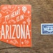 Arizona Sticker Arizona State Sticker Bumper Sticker Single - Etsy