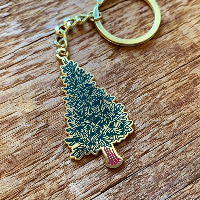Tree Keychain - Etsy
