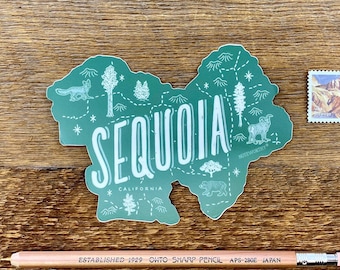 Sequoia National Park Sticker Sequoia Sticker California - Etsy