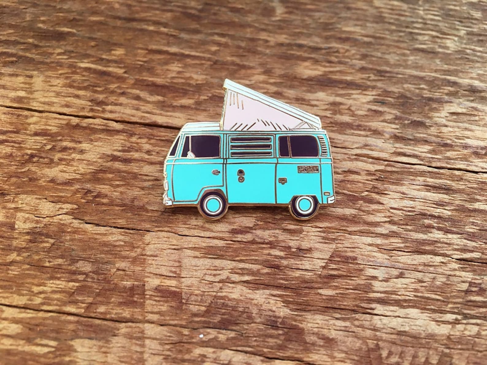 Camper Van Enamel Pin Explore Pin Single Hard Enamel Pin - Etsy