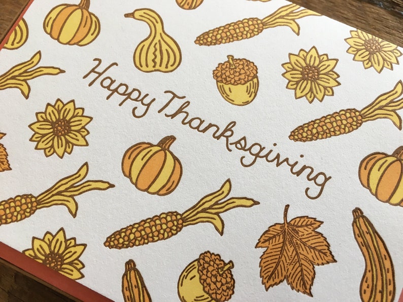 Happy Thanksgiving Boxed Set of 6 Thanksgiving Cards - Etsy
