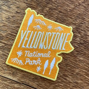 Yellowstone Patch, Yellowstone National Park Patch, Single Embroidered ...