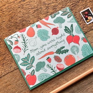 Mom You Were Right, Mom Thank You, Mother's Day Card, Single Folded ...