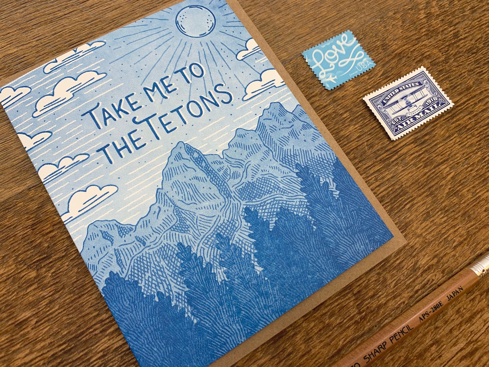 Take Me to the Tetons Greeting Card Grand Teton Card - Etsy