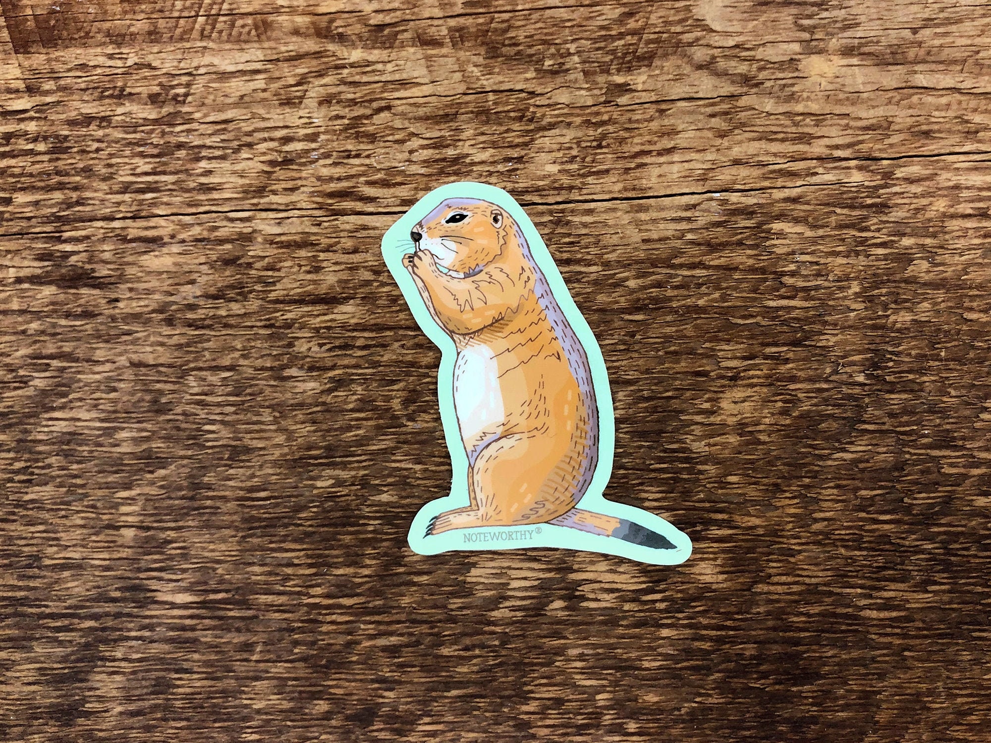 Prairie Dog Sticker, Outdoors Sticker, Single Die Cut Vinyl Sticker - Etsy