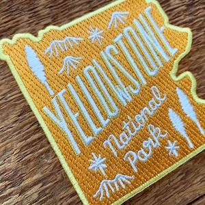 Yellowstone Patch, Yellowstone National Park Patch, Single Embroidered ...