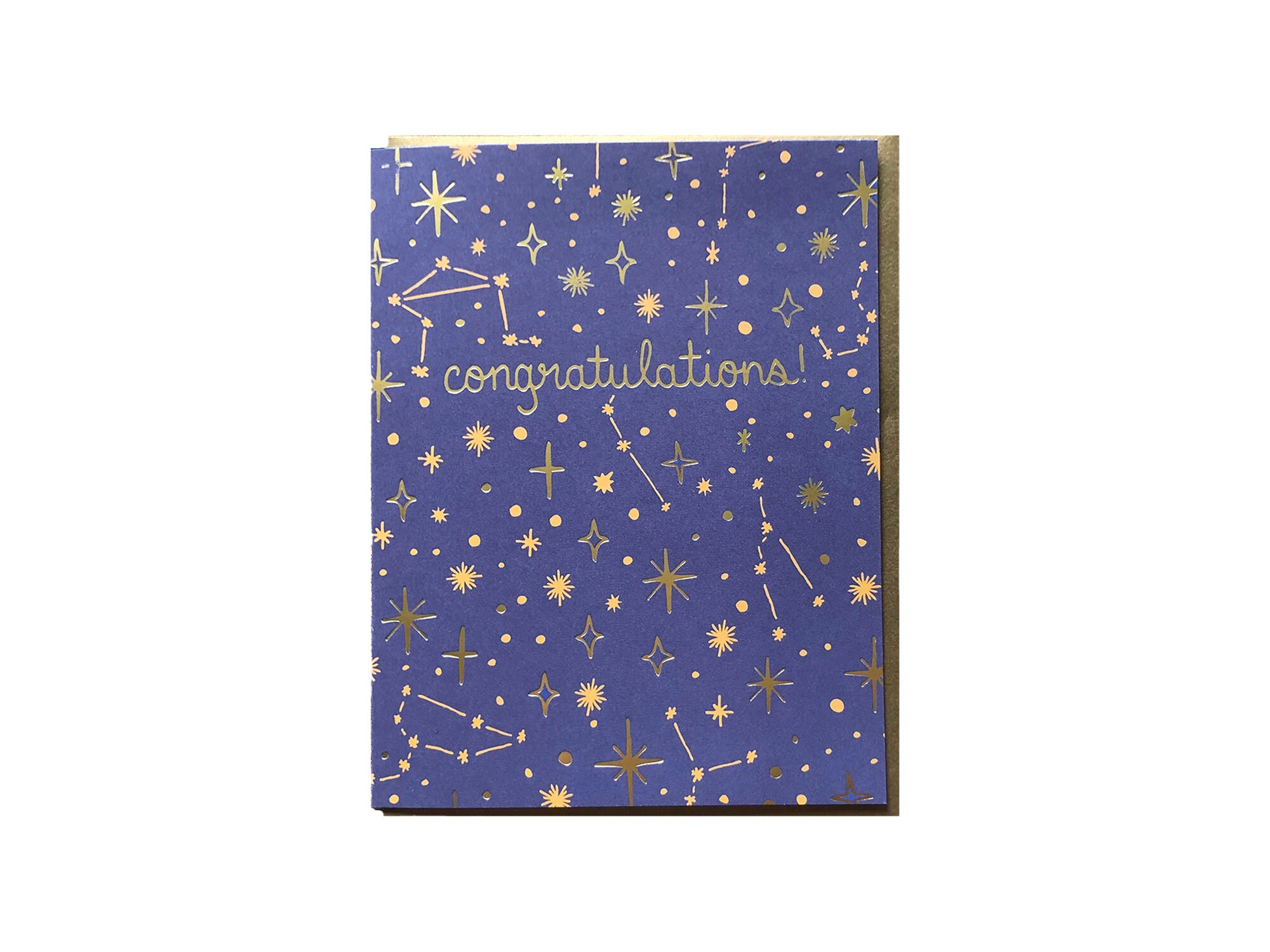 Congratulations Stars Greeting Card Blank Inside - Etsy
