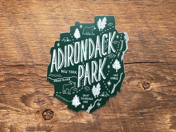Adirondack Park Sticker Adirondack State Park Sticker Bumper - Etsy