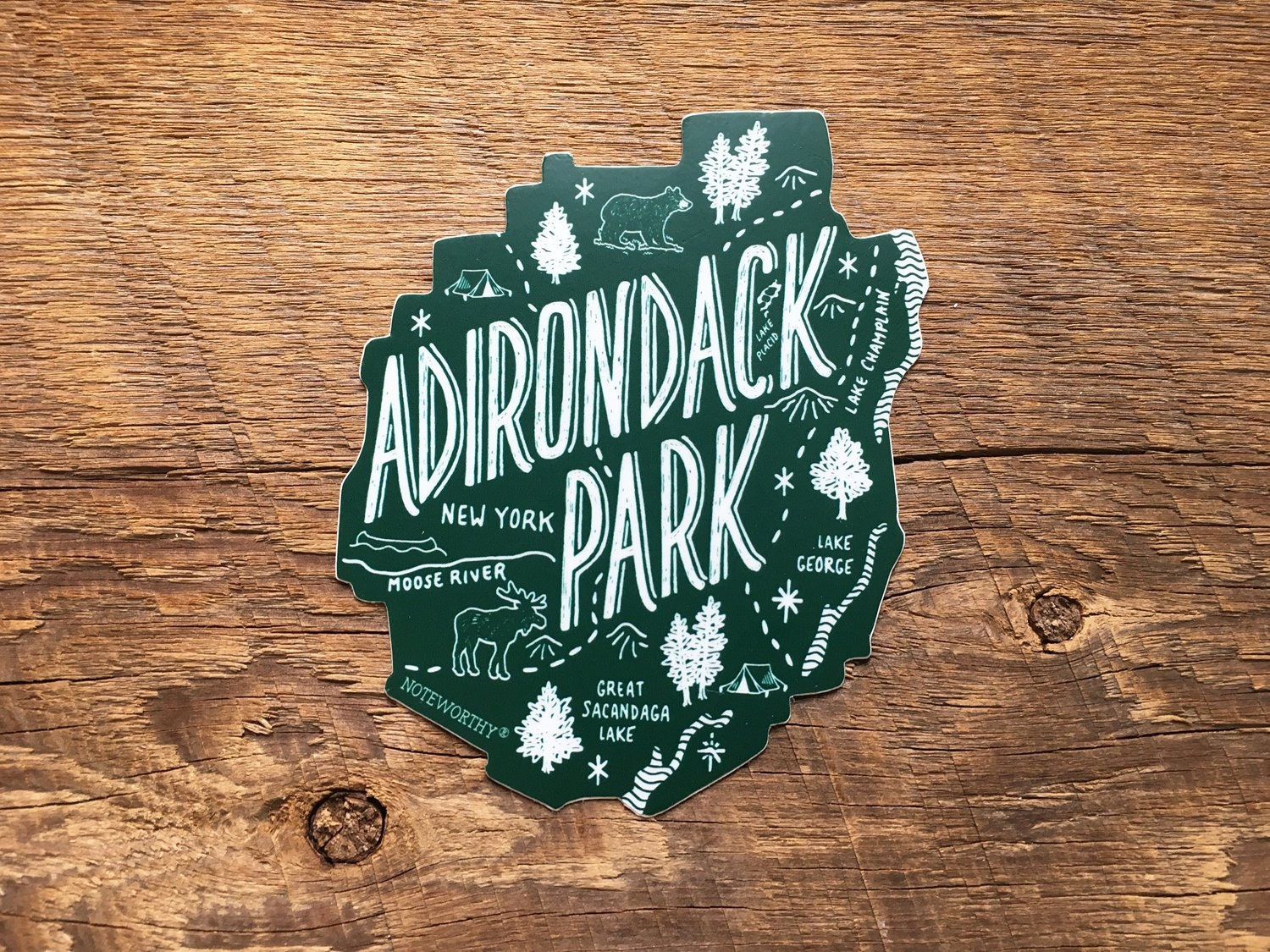 Adirondack Park Sticker Adirondack State Park Sticker Bumper - Etsy