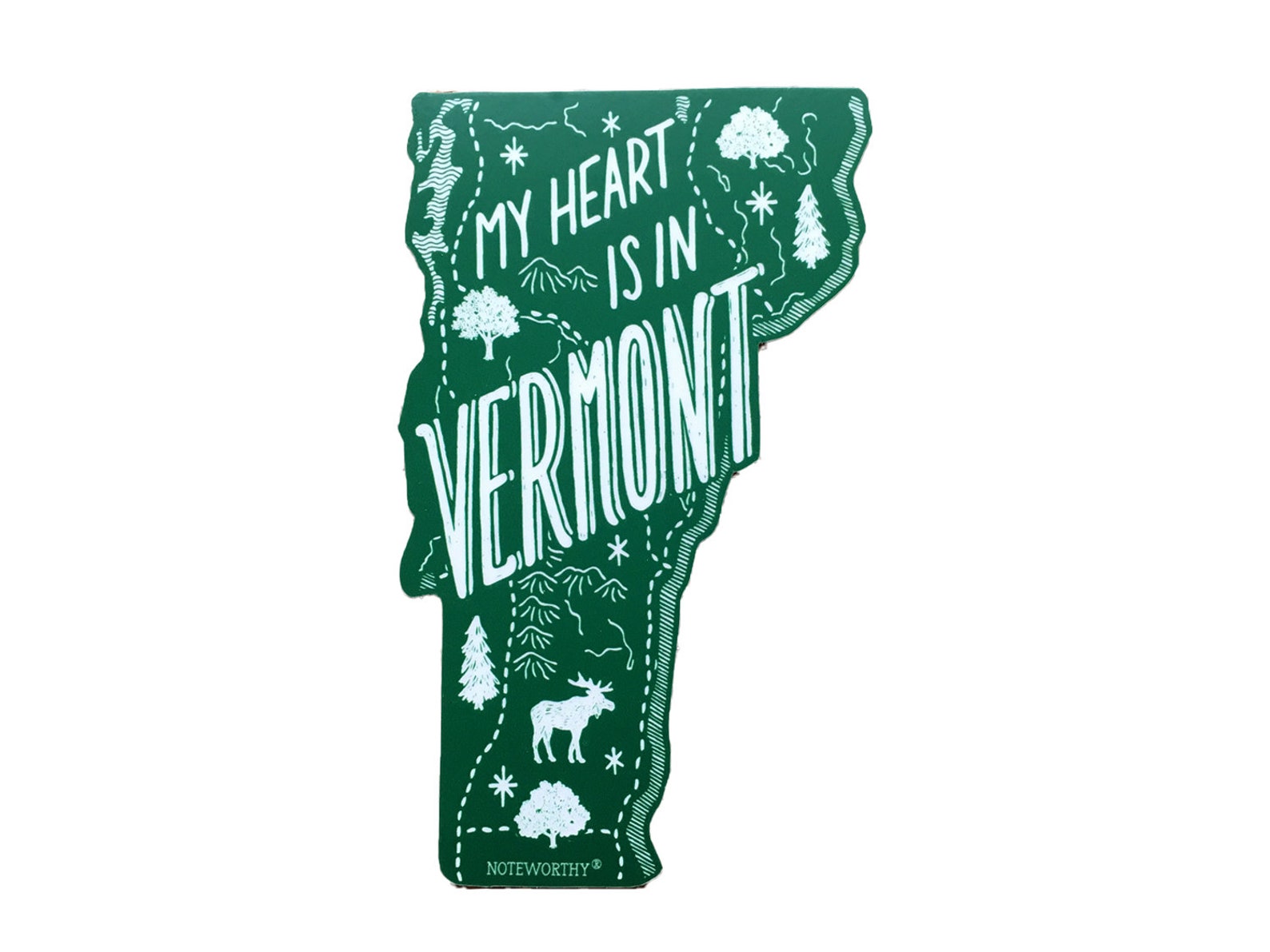 Vermont Sticker Vermont State Sticker Bumper Sticker Single - Etsy