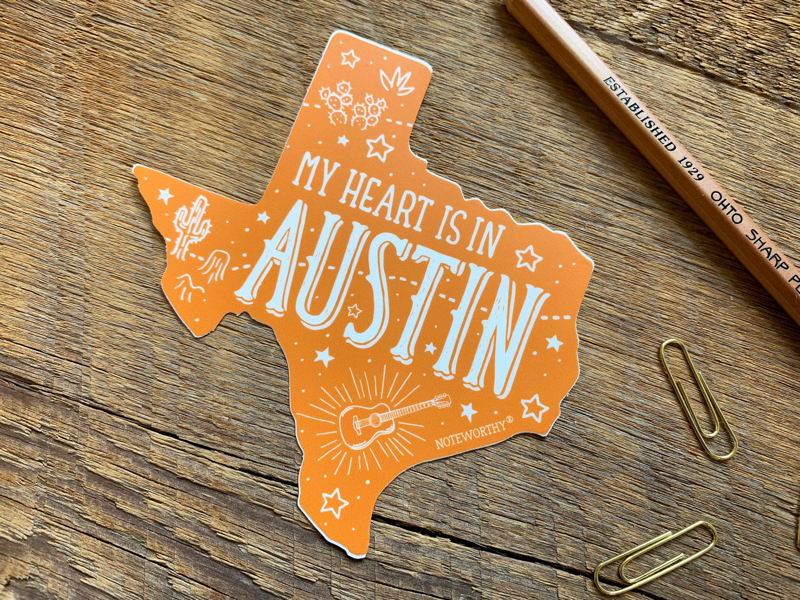 Austin Sticker Austin Texas Sticker Bumper Sticker Single - Etsy