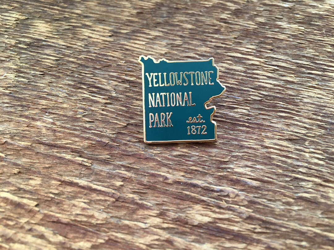 Yellowstone National Park Enamel Pin, National Park Pin, Single Hard ...