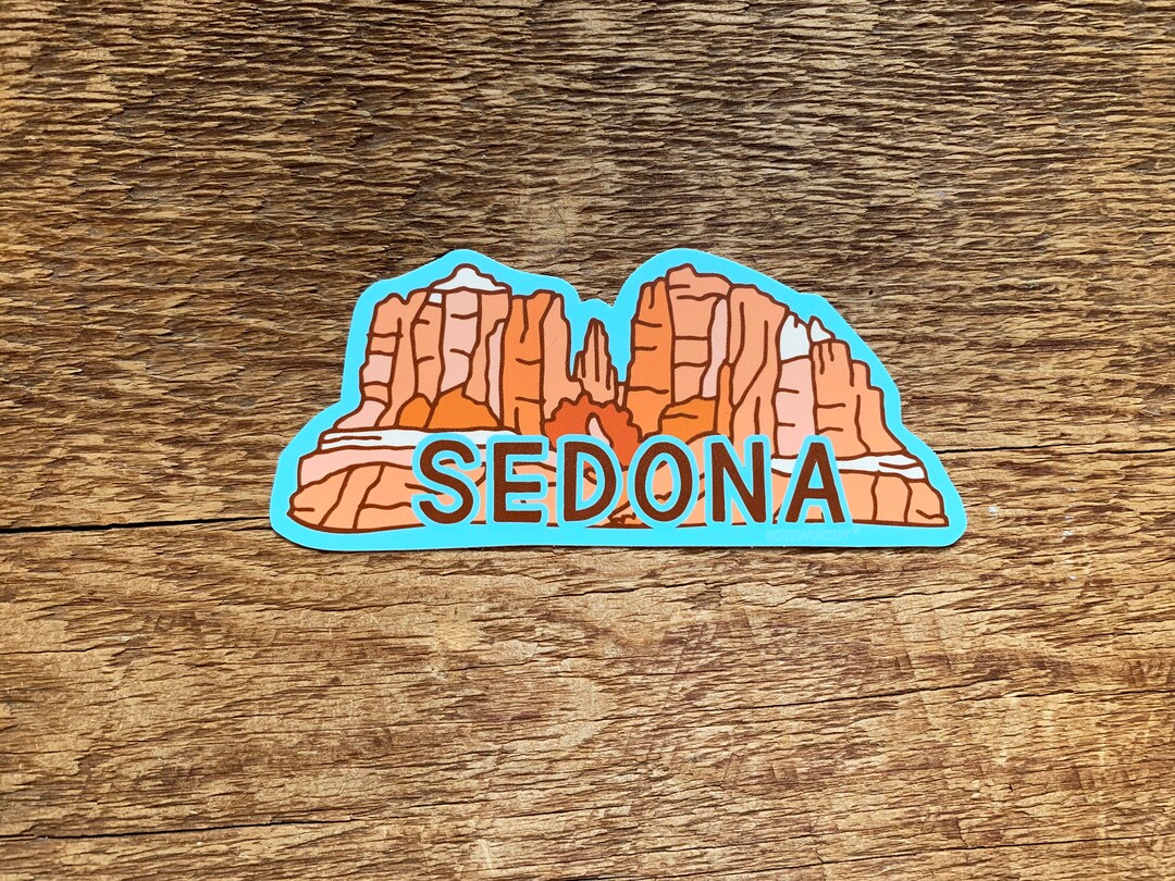Sedona Sticker, Cathedral Rock Sticker, Single Die Cut Vinyl Sticker - Etsy