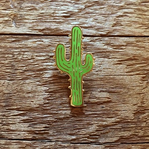 Cactus Enamel Pin, Desert Enamel Pin, Single Hard Enamel Pin With ...