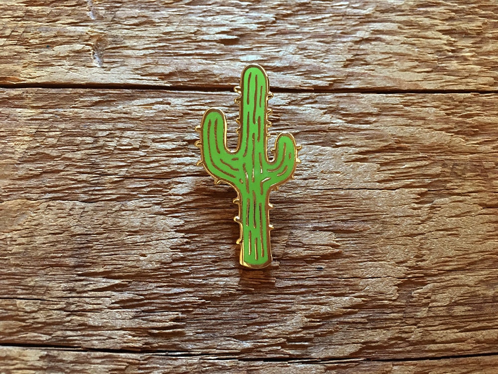 Cactus Enamel Pin Desert Enamel Pin Single Hard Enamel Pin | Etsy