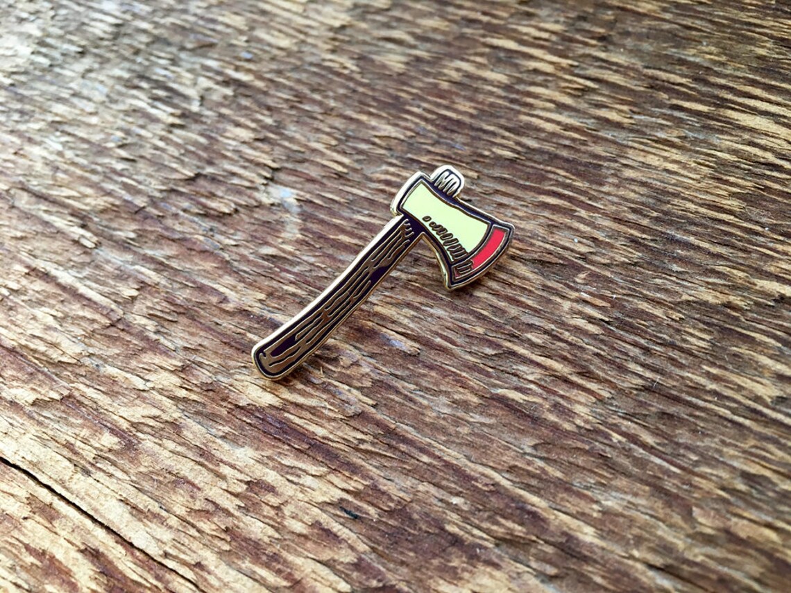 Axe Enamel Pin Outdoors Enamel Pin Single Hard Enamel Pin | Etsy