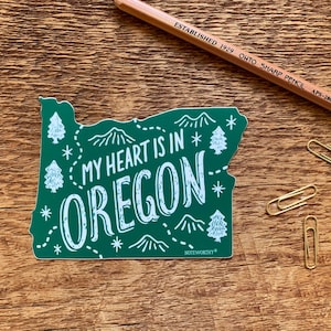 Oregon Sticker, Oregon State Sticker, Single Die Cut Vinyl Sticker - Etsy