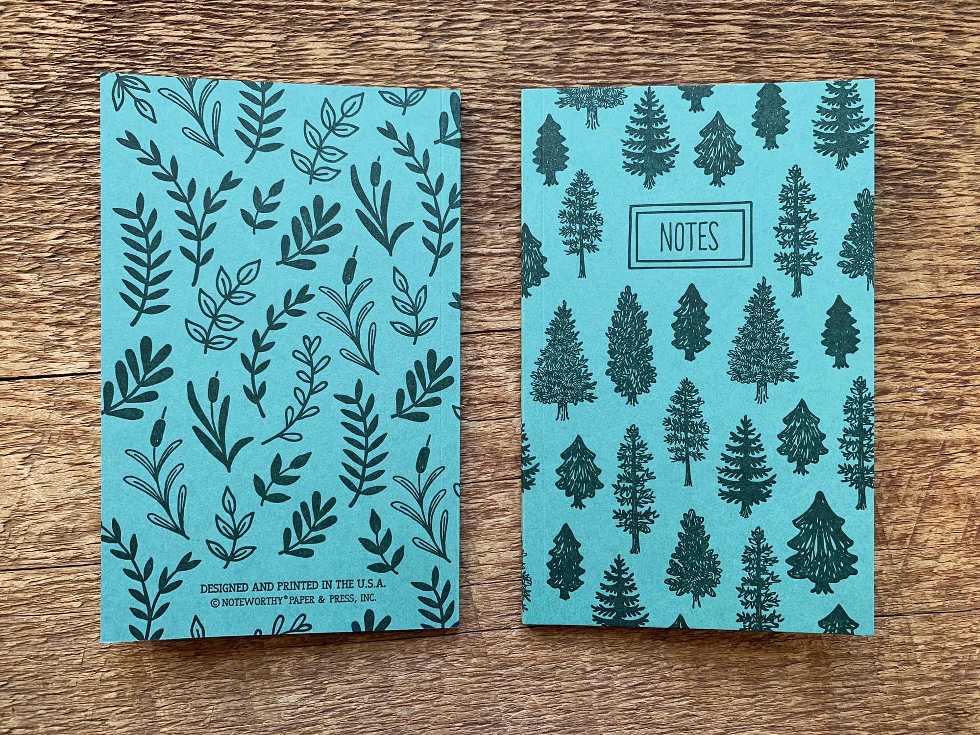 Trees & Leaves Pocket Notebook Sets Set of 2 Pocket | Etsy