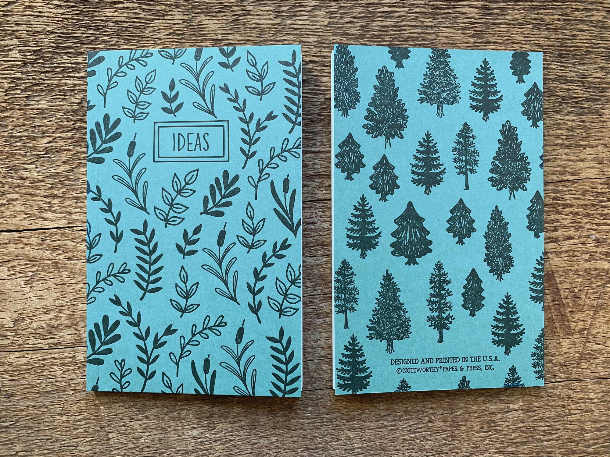 Trees & Leaves Pocket Notebook Sets Set of 2 Pocket | Etsy