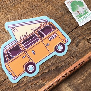 Camper Sticker, Camper Bus Sticker, Camping Sticker, Single Die Cut ...