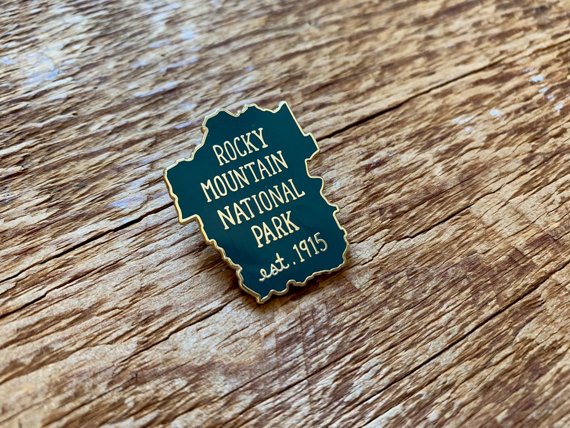 Rocky Mountain National Park Enamel Pin National Park Pin | Etsy