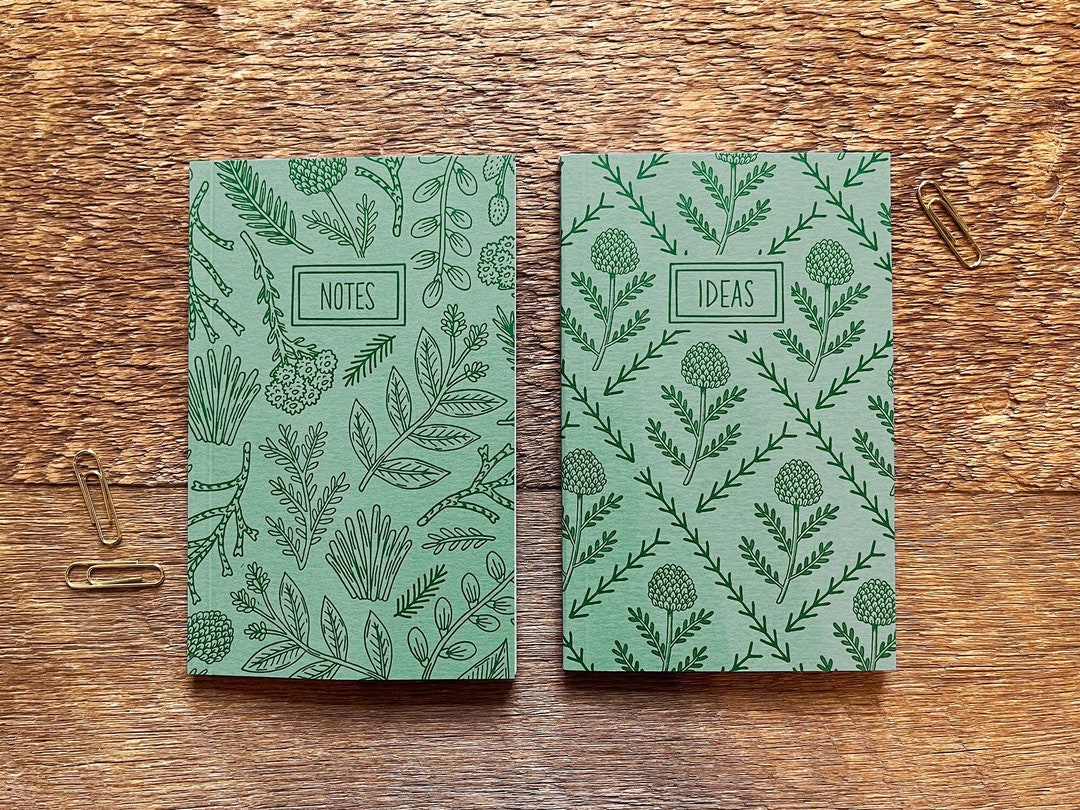 Dream Florals & Poms, Floral Pocket Notebook Sets, Set of 2 Pocket ...