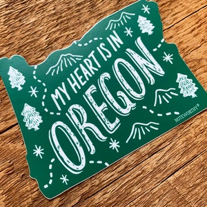 Oregon Sticker, Oregon State Sticker, Single Die Cut Vinyl Sticker - Etsy