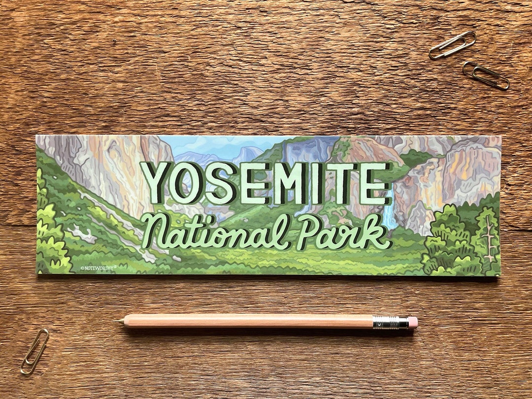 Yosemite National Park Bumper Sticker, Yosemite Sticker, Bumper Sticker ...