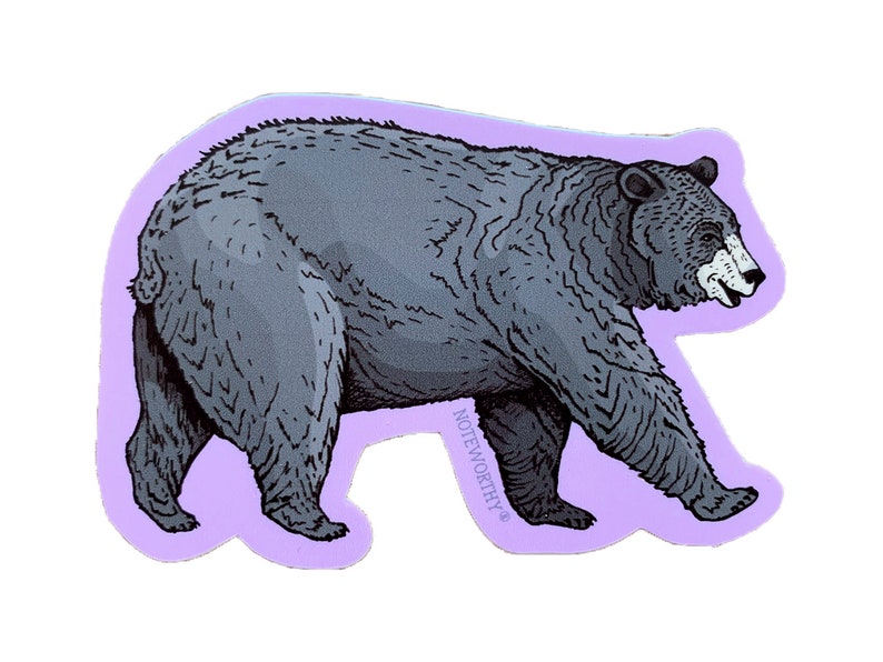 Black Bear Sticker Bear Sticker Single Die Cut Vinyl Sticker - Etsy