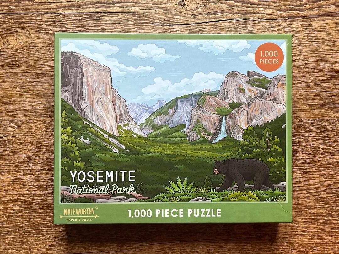 Yosemite National Park Puzzle, 1000 Piece Puzzle, National Park Puzzle ...