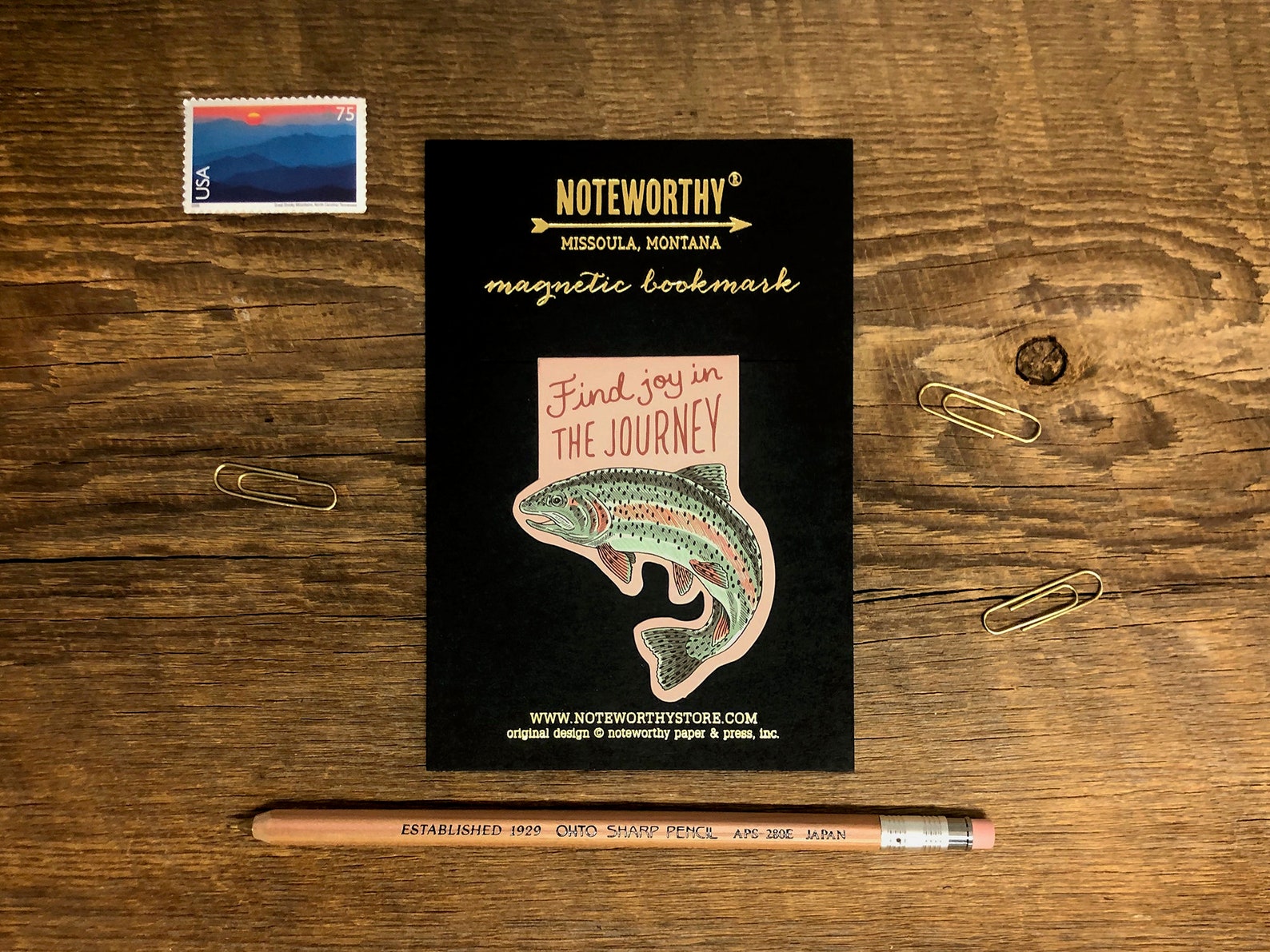 Journey Trout Magnetic Bookmark, Trout Bookmark, Die Cut Bookmark - Etsy