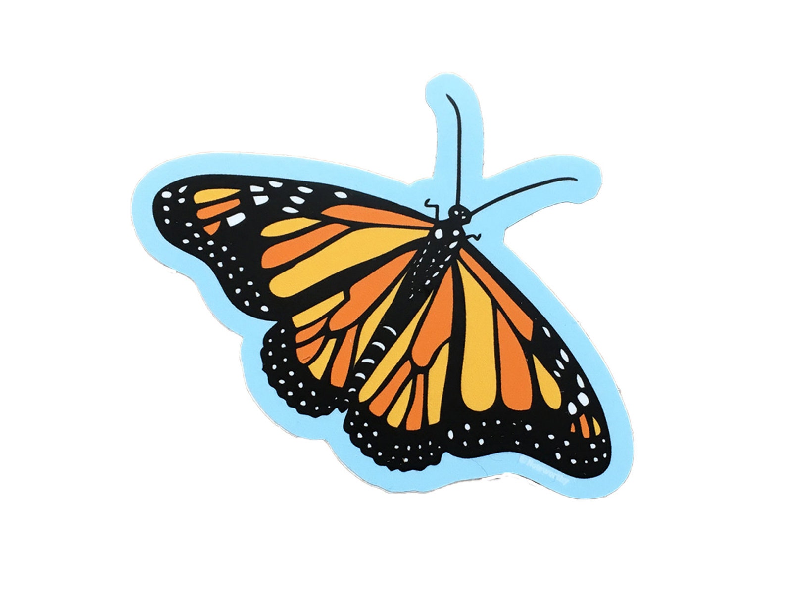 Monarch Sticker Butterfly Sticker Single Die Cut Vinyl | Etsy