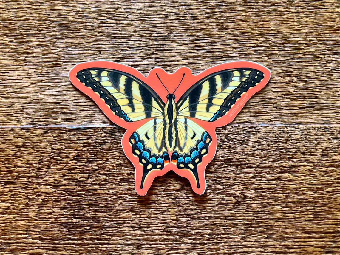 Eastern Swallowtail Butterfly Sticker, Wildlife Sticker, Outdoor ...