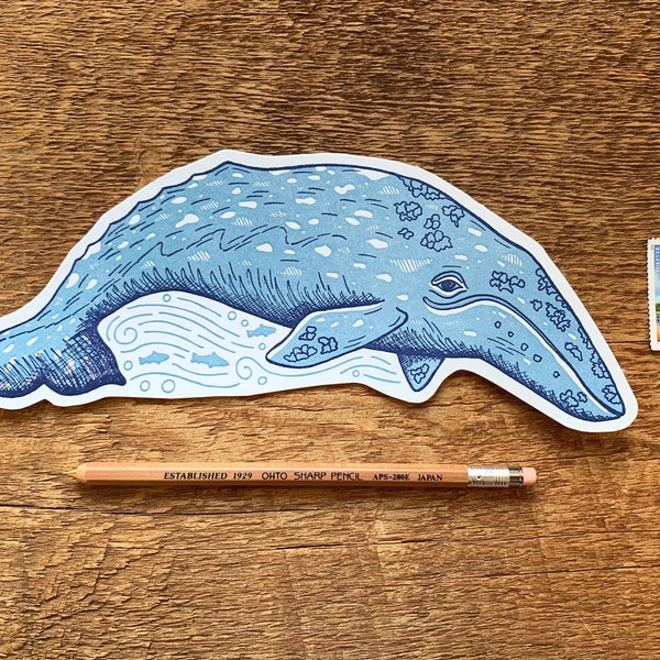 Whale Postcard - Etsy