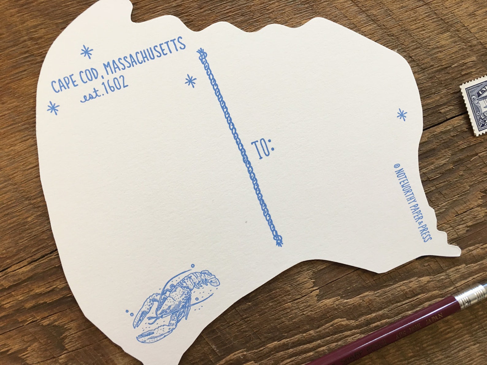 Cape Cod Postcard Greetings From Cape Cod Massachusetts Die - Etsy