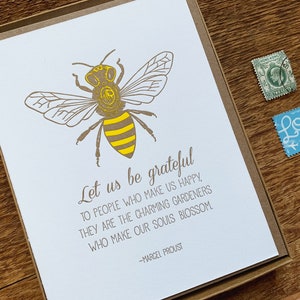 Bee Grateful, Let Us Be Grateful, Honey Bee, Friendship Quote, Boxed ...