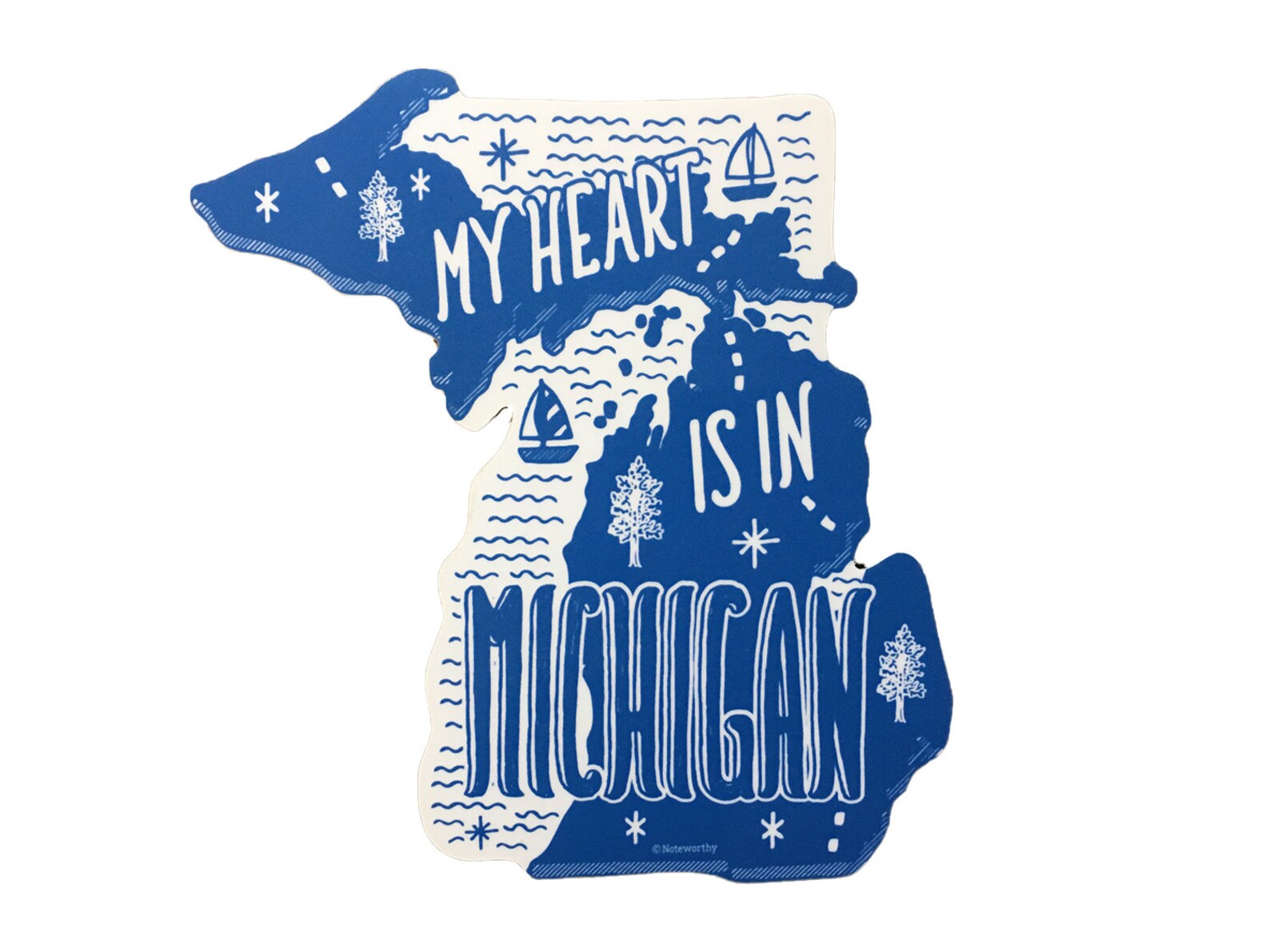 Michigan Sticker Michigan State Sticker Bumper Sticker - Etsy