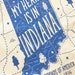 Indiana Tote Bag, My Heart is in Indiana, Canvas Tote Bag, Screen ...