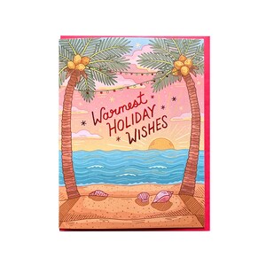 Christmas Island, Relaxing Holiday Card, Digitally Printed Note Card ...