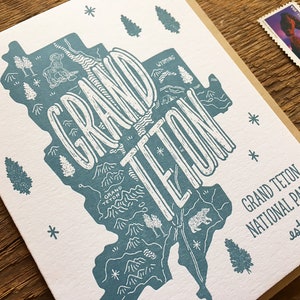 Grand Teton National Park Greeting Card, Boxed Set of 6, A2 Folded Note ...