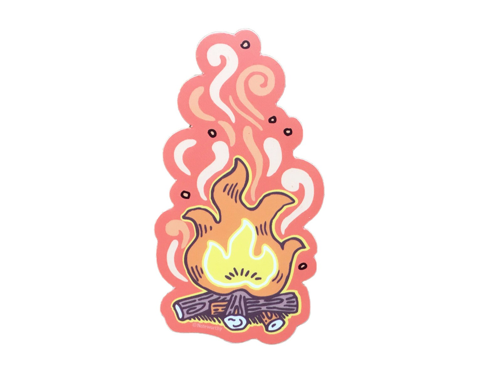 Campfire Sticker Outdoors Sticker Single Die Cut Vinyl - Etsy