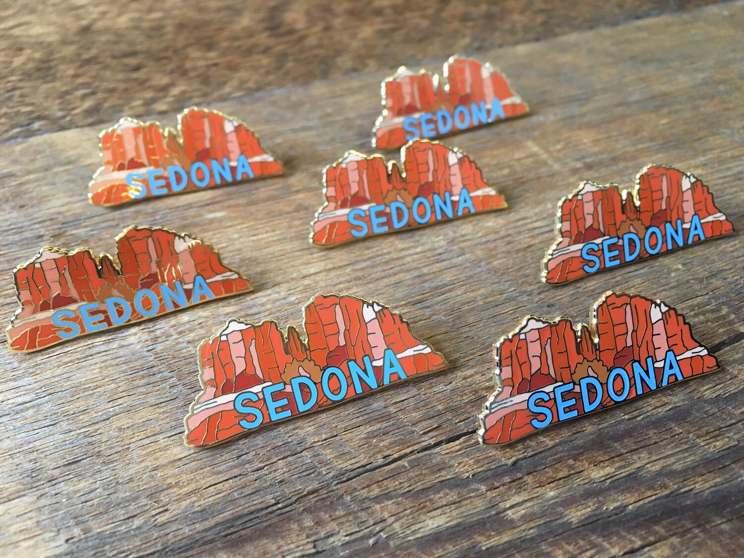Sedona Arizona Enamel Pin Cathedral Rock Pin Single Hard | Etsy