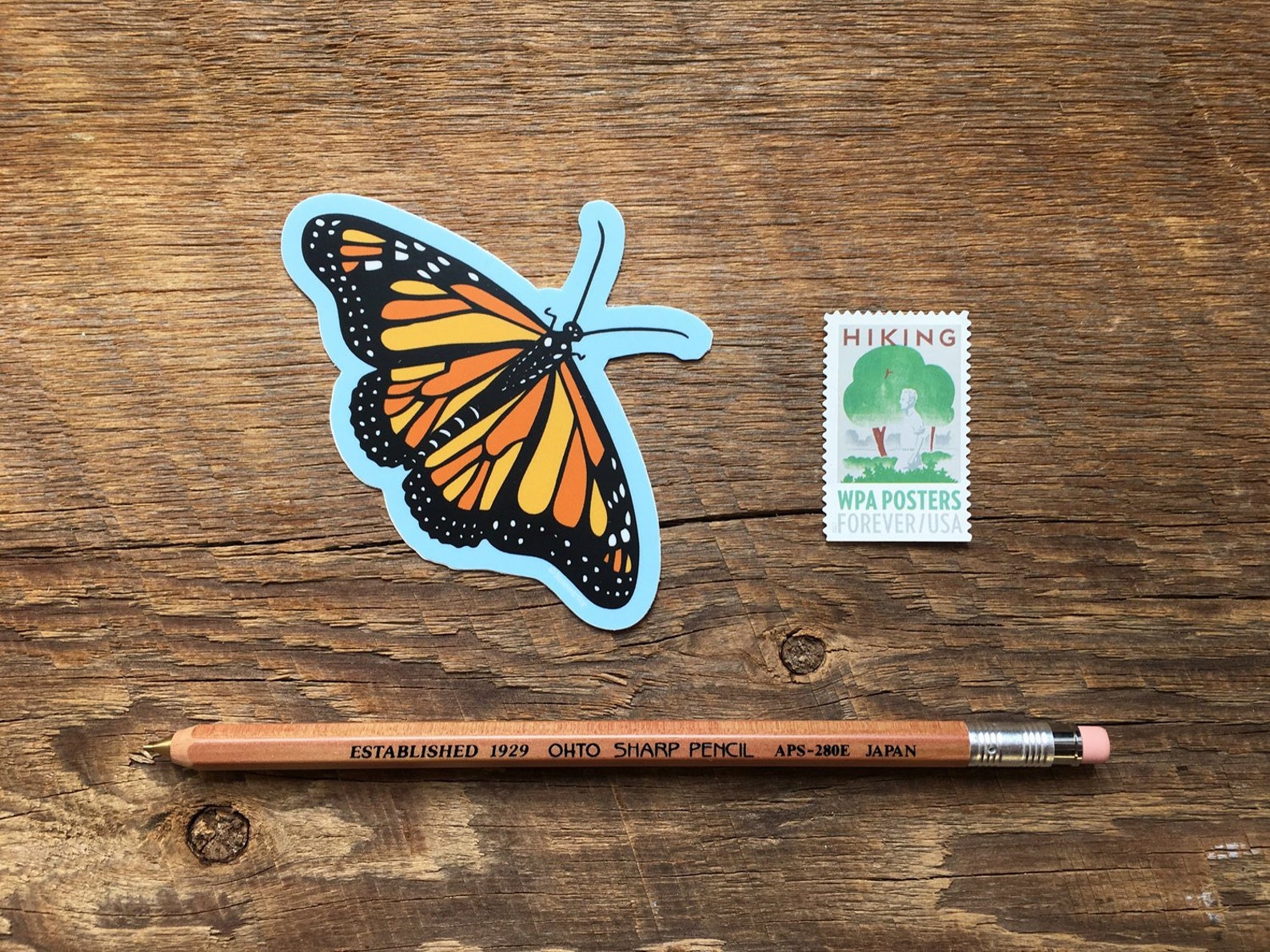 Monarch Sticker Butterfly Sticker Single Die Cut Vinyl | Etsy