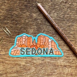 Sedona Sticker, Cathedral Rock Sticker, Single Die Cut Vinyl Sticker - Etsy