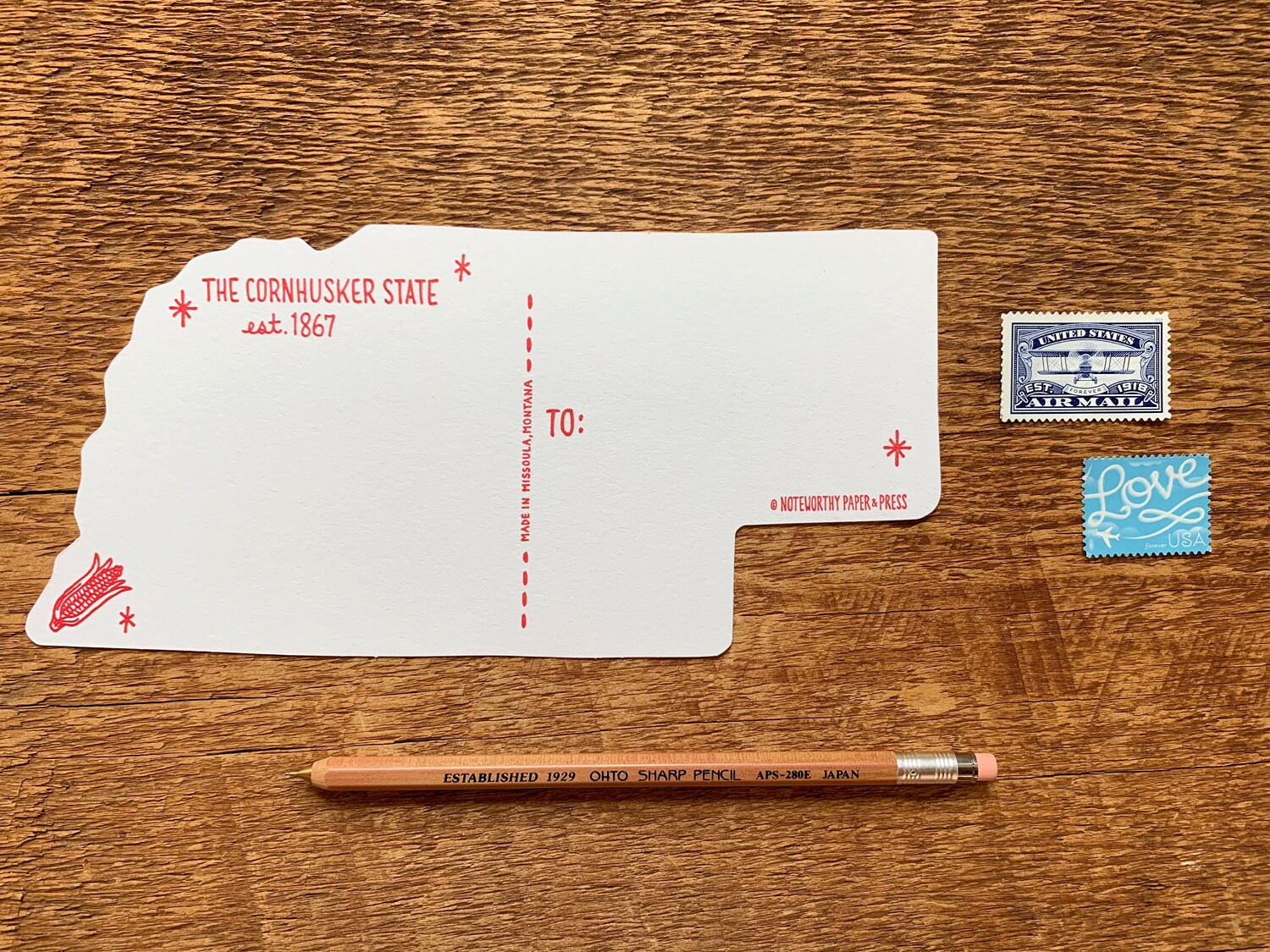 Nebraska Postcard Greetings From Nebraska Die Cut - Etsy Hong Kong